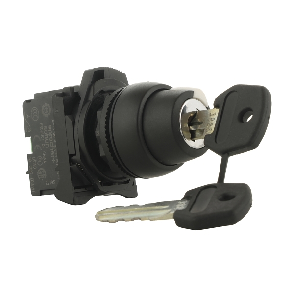 Sprecher and Schuh D7 Key Selector Switch 22.5 mm 2 Pos Plastic Maint ...