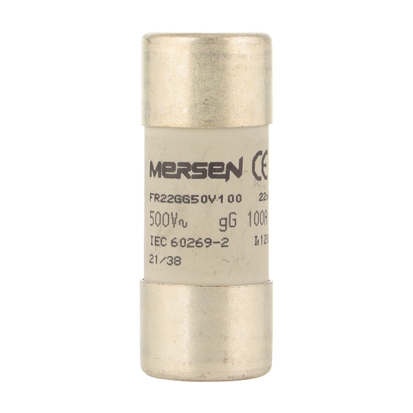 Mersen FR Cylindrical Fuse 22 x 58mm 500V AC 100A