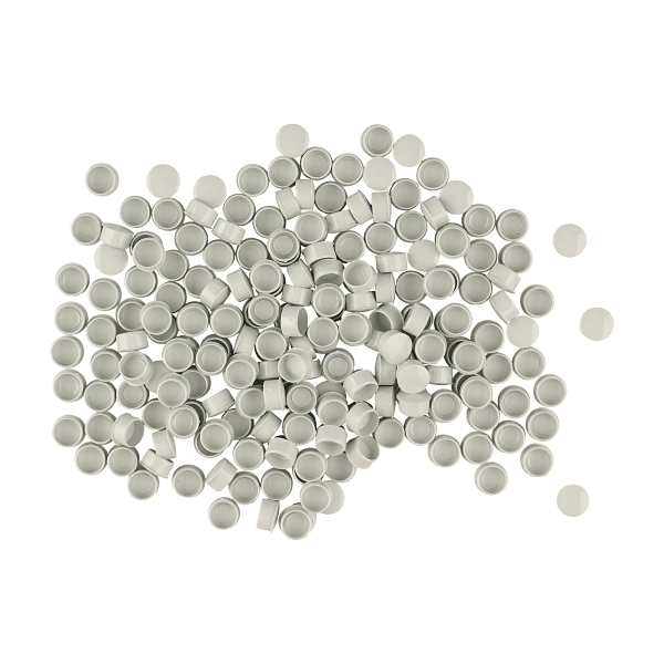 NHP ISO Spares, Cover Screw Caps, Grey (QTY 200)