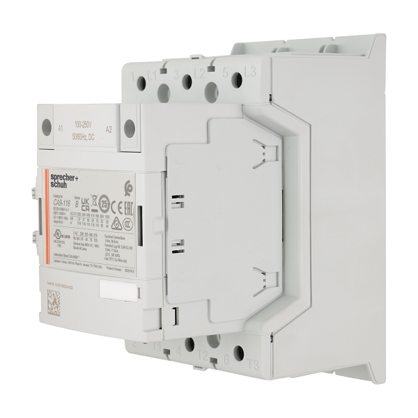S&S CA9 Contactor 55kW 3Pole 100 to 250VAC and VDC Coil 1NO 1NC Contact ...