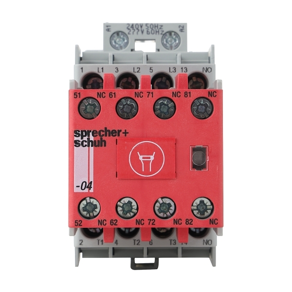 S&S CAS7 Safety Contactor 4kW 3Pole 240VAC Coil 1NO 4NC Contact Auxiliary