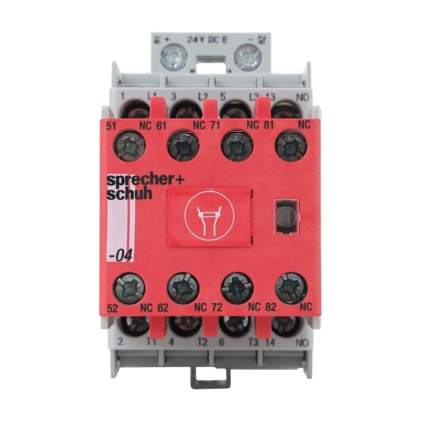 S&S CAS7 Safety Contactor 4kW 3Pole 24VDC Coil 1NO 4NC Contact Auxiliary