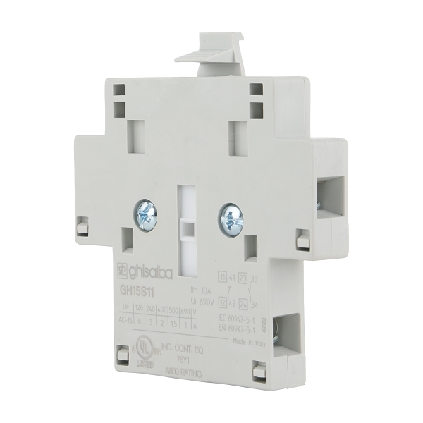 Ghisalba Contactor Auxiliary Contact with 1NO Contact and 1NC Contact ...