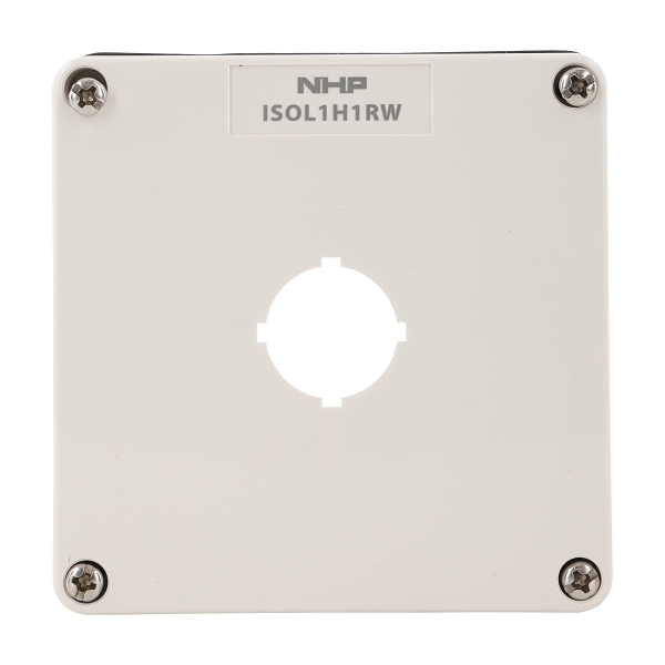 NHP ISO Cover - Cutout (1 x 22 5mm), 1 Gang - Shallow D38mm, Resistant ...