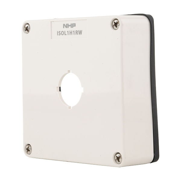 NHP ISO Cover - Cutout (1 x 22 5mm), 1 Gang - Shallow D38mm, Resistant ...