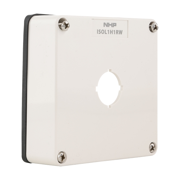 NHP ISO Cover - Cutout (1 x 22 5mm), 1 Gang - Shallow D38mm, Resistant ...