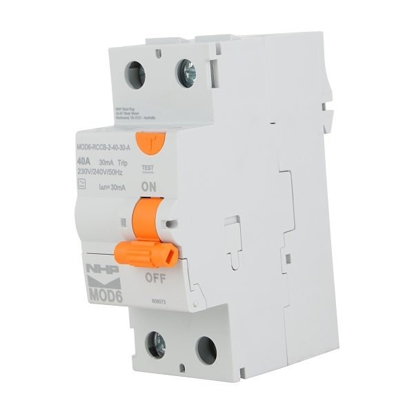 NHP MOD6 Residual Current Circuit Breaker RCCB 1PN 40A 30mA Type A