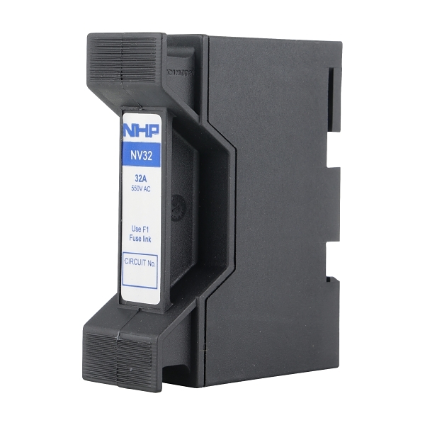 Mersen BS Fuse Holder 32A Front Wire for F1 NS Offset Tag Fuses