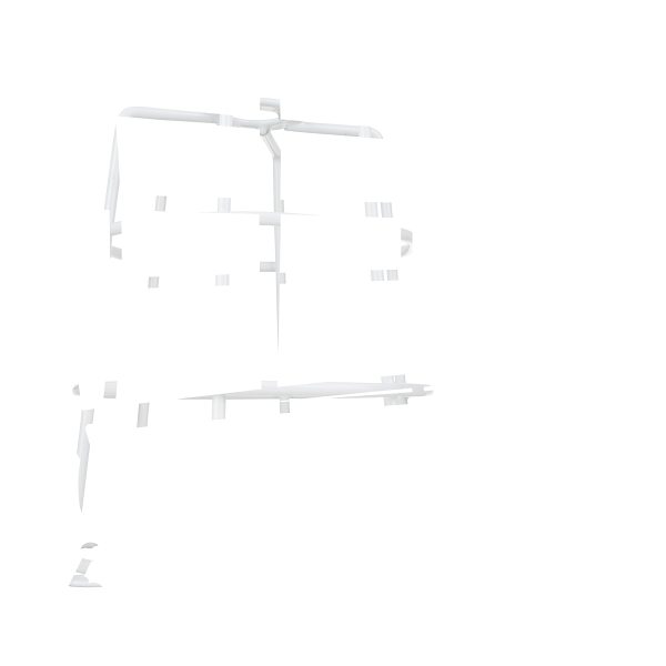 Moflash Filament and Halogen Beacons Cage Guard LRG PLT Coated WHT Stl ...