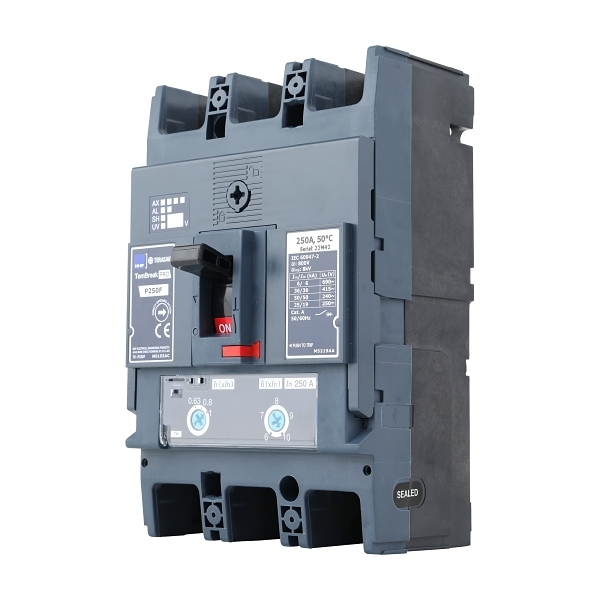 Terasaki TemBreak PRO MCCB 250 Frame 36kA 3P 250A Adj. Thermal Adj ...