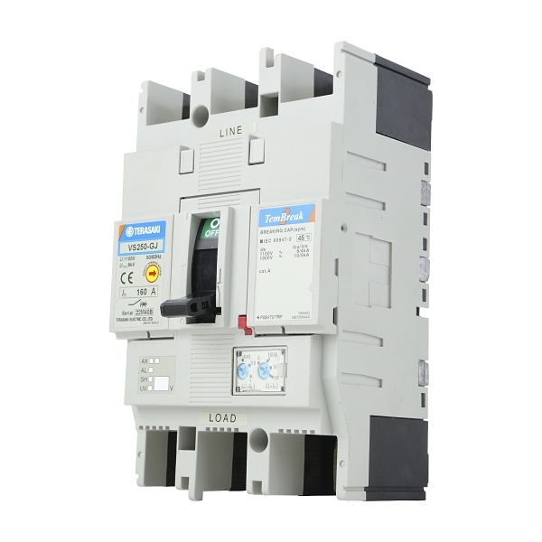 Terasaki TemBreak 2 MCCB 250 Frame 1000V AC 10kA 3P 160A Thermal Magnetic