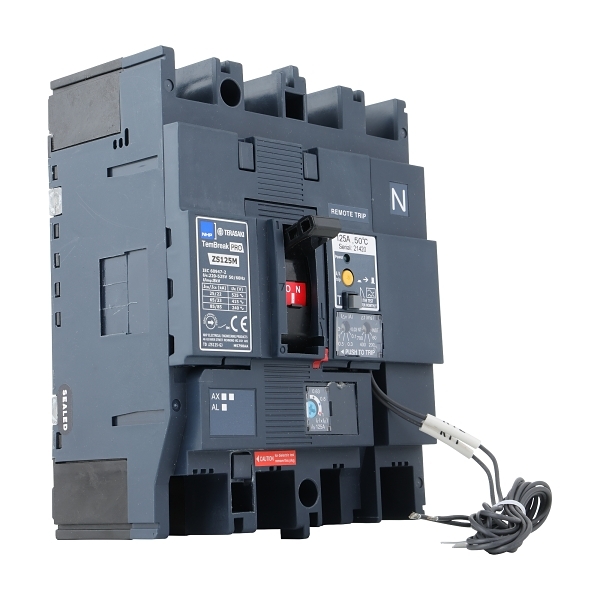Terasaki TemBreak PRO ELCB 125 Frame 65kA 4P 125A 30mA 3A Adj. Thermal ...