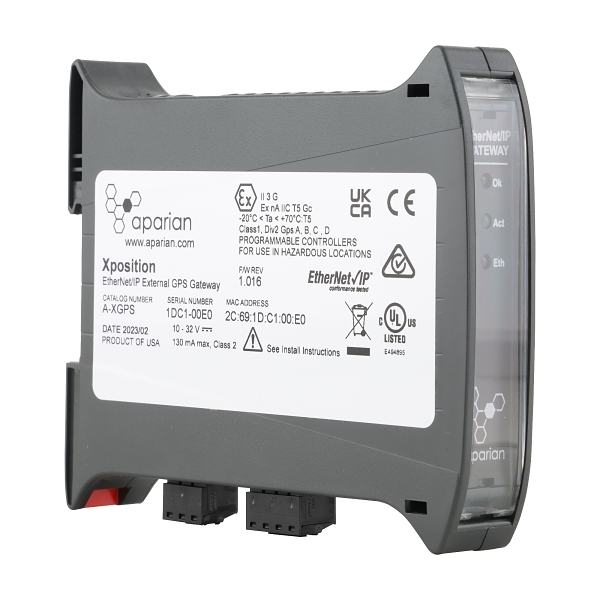 Aparian Gateway EtherNet IP GPS