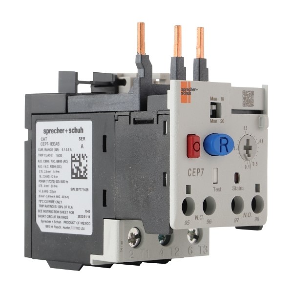 S&S CEP71 Overload Electronic Basic 0.1 to 0.5A for CA7 9 and 23A