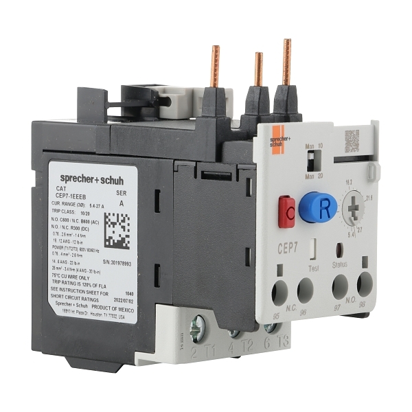 S&S CEP71 Overload Electronic Basic 5.4 to 27A for CA7 9 and 23A