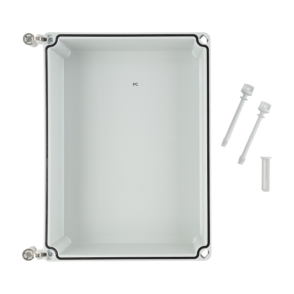Fibox EK Cover suits 380 x 280mm Base 80mm High with Hinges Grey