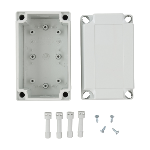 Fibox MNX Terminal Box PC IP66 and IP67 High Box H80 x W130 x 125mm Grey