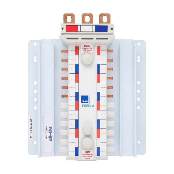 NHP POWERMAX MOD6 Busbar Chassis 250A 18 Way 3Pole Top Feed