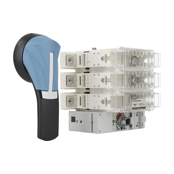 Socomec SSF Fuse Switch kit, w/ External Handle, suits DIN fuses, 3P 125A