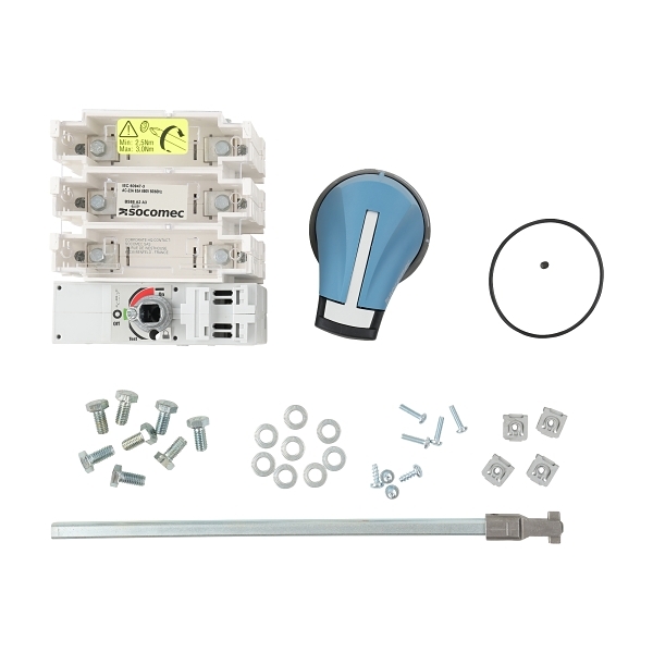 Socomec SSF Fuse Switch kit, w/ External Handle, suits DIN fuses, 3P 63A