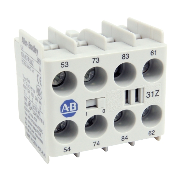 Allen-Bradley 100K Auxiliary Contact with 3NO Contacts and 1NC Contact ...