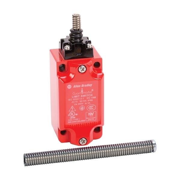 Allen-Bradley 440P Safety Limit Switch 30mm Large Metal Spring Rod 1NO ...