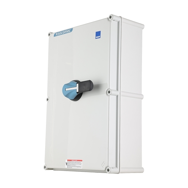 Socomec ISO Enclosed Isolator, Large IP 65 Plastic Grey, Handle - Blue ...