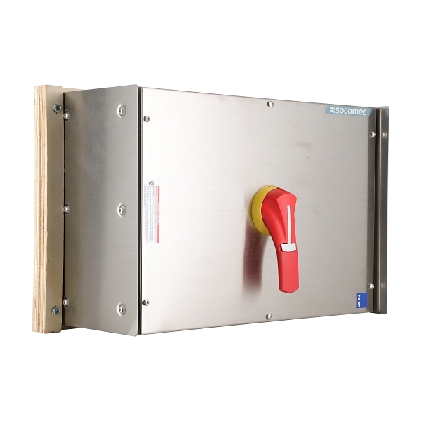 Socomec ISO Enclosed Isolator, IP 65 Stainless Steel, Handle - Red, 3P 160A