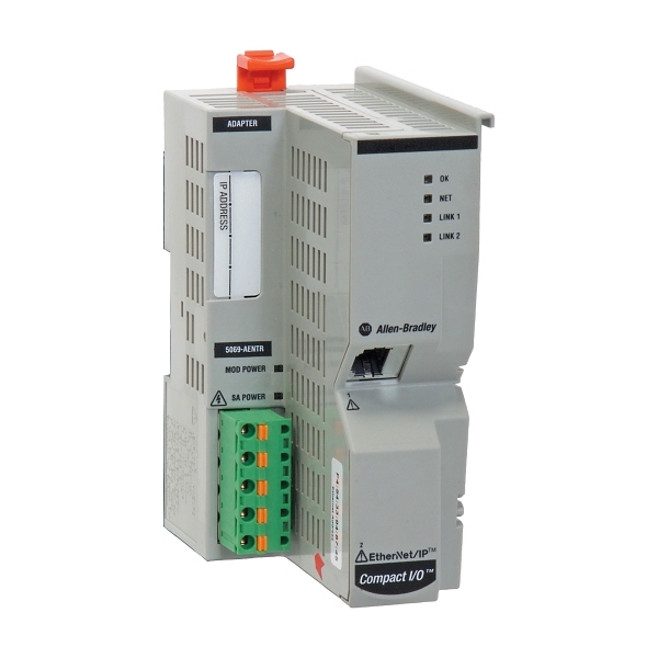 Allen-Bradley Compact 5000 I/O Slimline EtherNet IP Adapter Dual Port