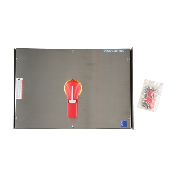 Socomec ISO Enclosed Isolator, IP 65 Stainless Steel, Handle - Red, 3P 160A