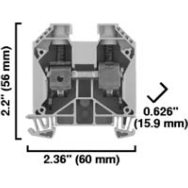 Allen-Bradley 1492-J Screw Connection Terminal 35mm 1 Level 2 Conductor ...