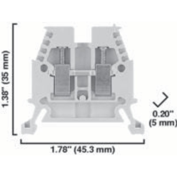 Allen-Bradley 1492-W Screw Connection Terminal 2.5mm 1 Level 2 ...