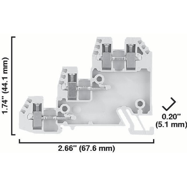 Allen-Bradley 1492-W Screw Connection Sensor Terminal 2.5mm 3 Levels 4 ...