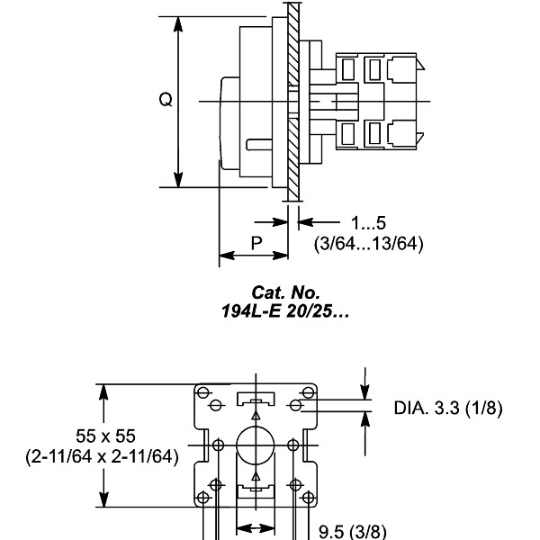 Allen-Bradley 194L Cam Switch 4Pole 20A Panel Mount 60 Degree ...