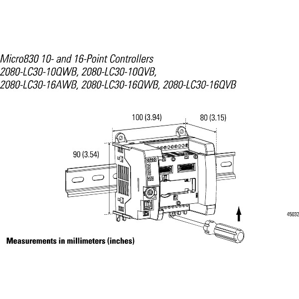 Allen-Bradley Micro830 Controller 6DI 4DO Relay RS232/485 24VDC