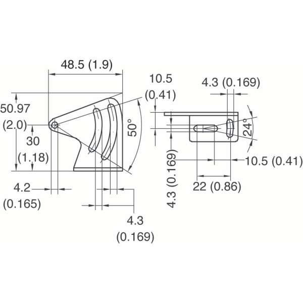 Allen-Bradley 45B Photoelectric Sensor Mounting Bracket Right Angle 90 ...