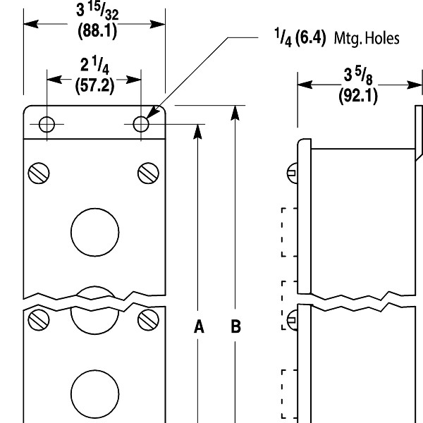 Allen-Bradley 800H Enclosure Stainless Steel 4 Holes 3 4In Conduit ...