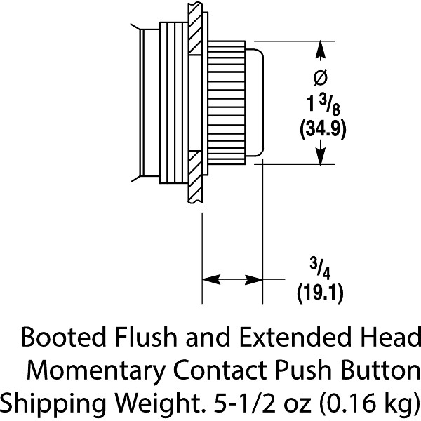 Allen-Bradley 800H Pushbutton 30.5mm Booted Head Momentary Non ...