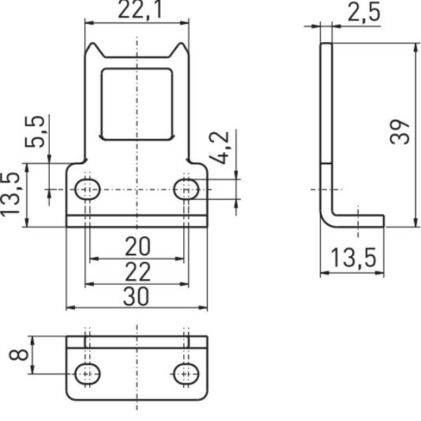 Steute Mechanical Interlock Actuator Metal Right Angle for ES95