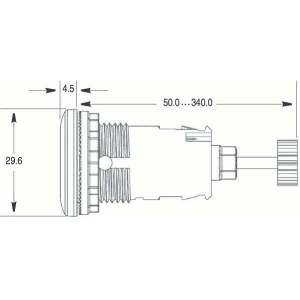 Sprecher and Schuh D7 Pushbutton 22.5mm Metal Reset Rod Operator Blank ...