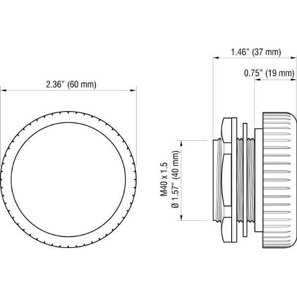 STEGO Pressure Compensation Device Plastic M40 IP66 & X9K Qty 2