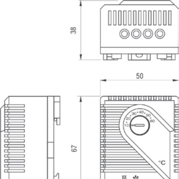 STEGO Thermostat Alarm plus 5 to plus 60 Degrees Celsius 1 C/O