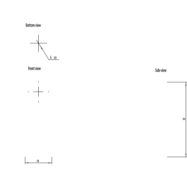 nVent HOFFMAN MCS/MCD/MKS/MKD Key Metal Din 3mm Double Bit