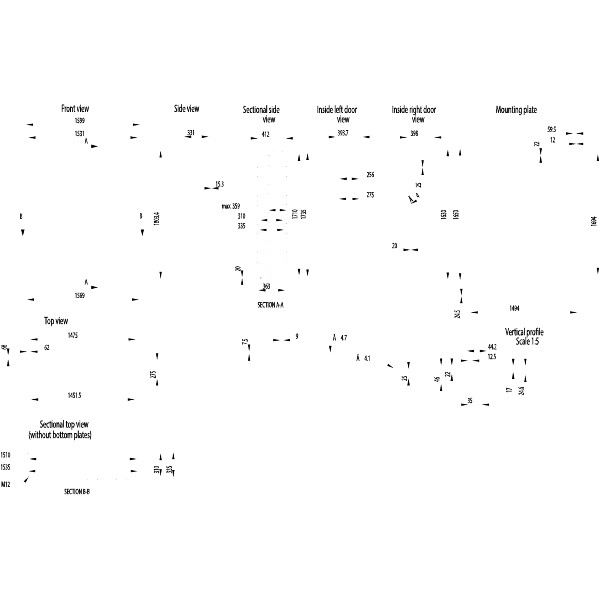 nVent HOFFMAN MCD Enclosure Floor Standing Bayable Mild Steel IP55 ...