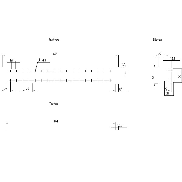 nVent HOFFMAN MCS/MCD/MKS/MKD FS Plinth Mild Steel RAL 7022 Front and ...