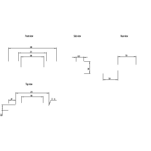 nVent HOFFMAN MCS/MCD/MKS/MKD FS Plinth Mild Steel RAL 7022 Front and ...