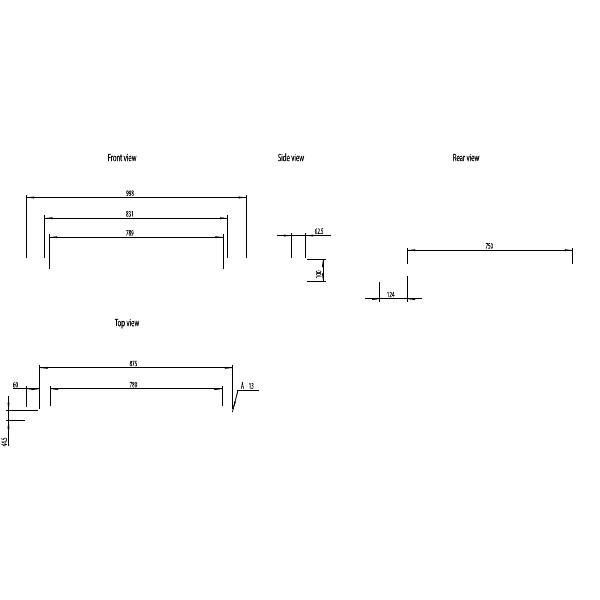 nVent HOFFMAN MCS/MCD/MKS/MKD FS Plinth Mild Steel RAL 7022 Front and ...