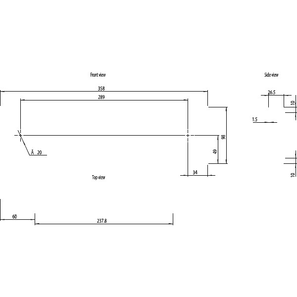 nVent HOFFMAN MCS/MCD/MKS/MKD FS Plinth Mild Steel RAL 7022 Sides H100 ...