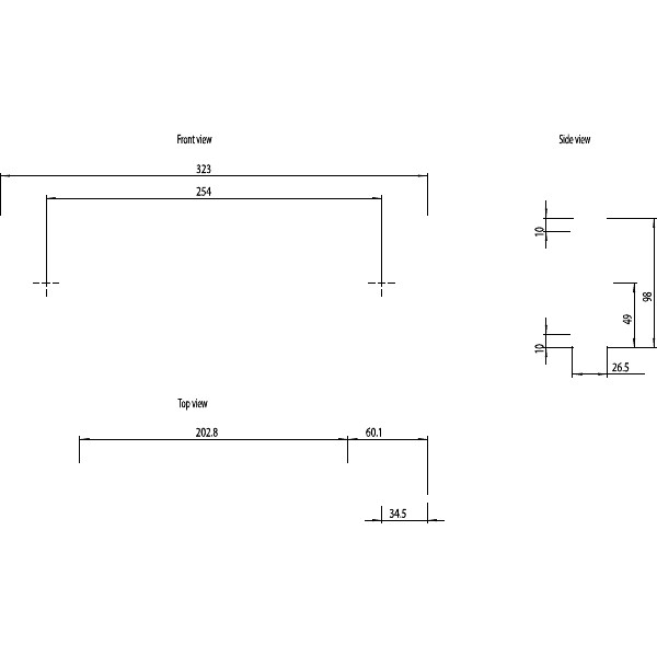 nVent HOFFMAN MCS/MCD/MKS/MKD MPG Plinth Mild Steel RAL 7022 Sides H200 ...