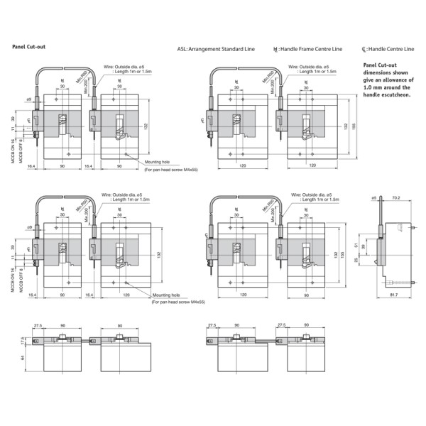 Terasaki TemBreak 2 Cable Interlock for 400/630 MCCBs
